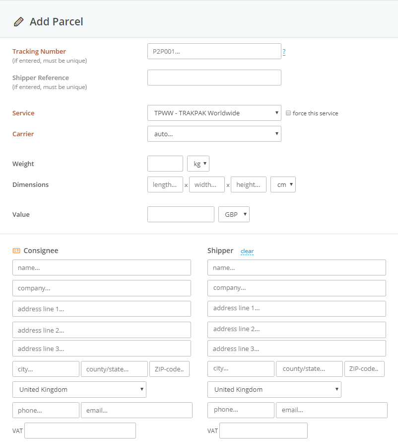 How to add a parcel – FedEx Cross Border